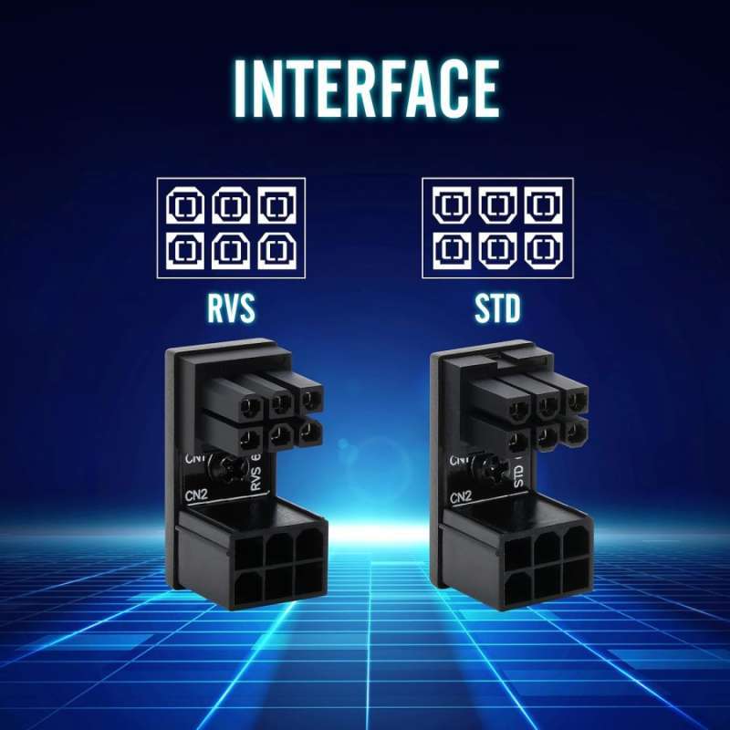 Jual EZDIY-FAB GPU VGA PCIE 6 Pin U Turn 180 Degree Angle Connector di ...