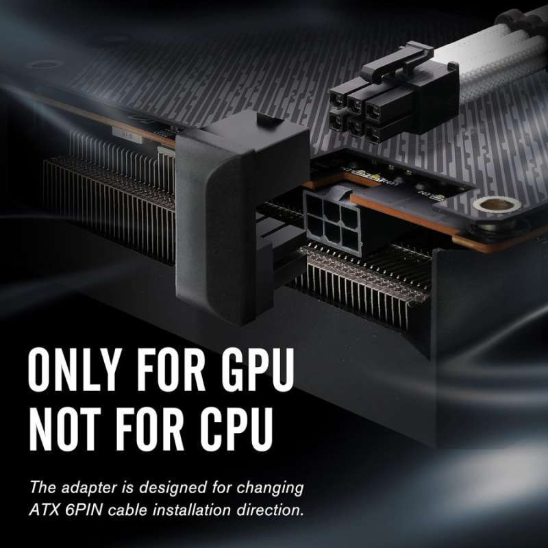 Jual EZDIY-FAB GPU VGA PCIE 6 Pin U Turn 180 Degree Angle Connector di ...