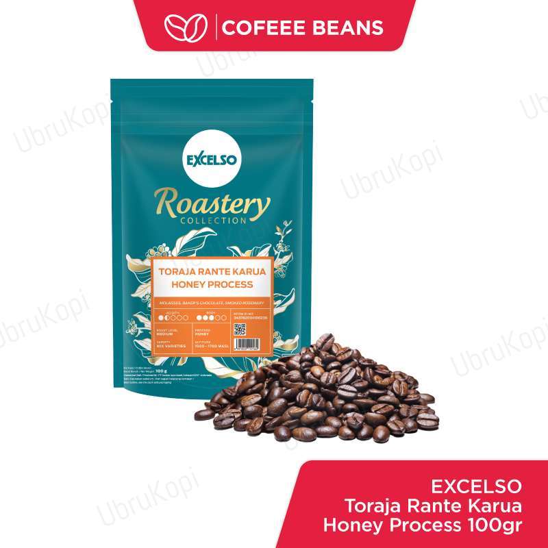 Jual EXCELSO ROASTERY COLLECTION TORAJA RANTE KARUA HONEY BEANS 100GR ...