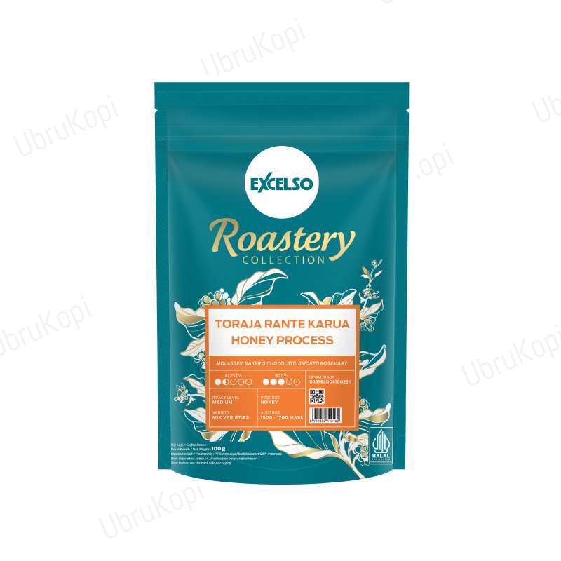 Jual EXCELSO ROASTERY COLLECTION TORAJA RANTE KARUA HONEY BEANS 100GR ...
