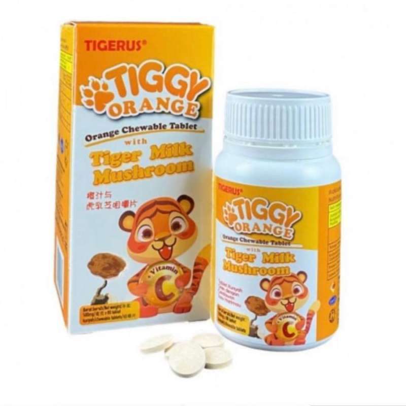 Jual TIGERUS TIGGY ORANGE MALAYSIA - SUPLEMEN ANAK ANAK 500mg 80 pcs di ...