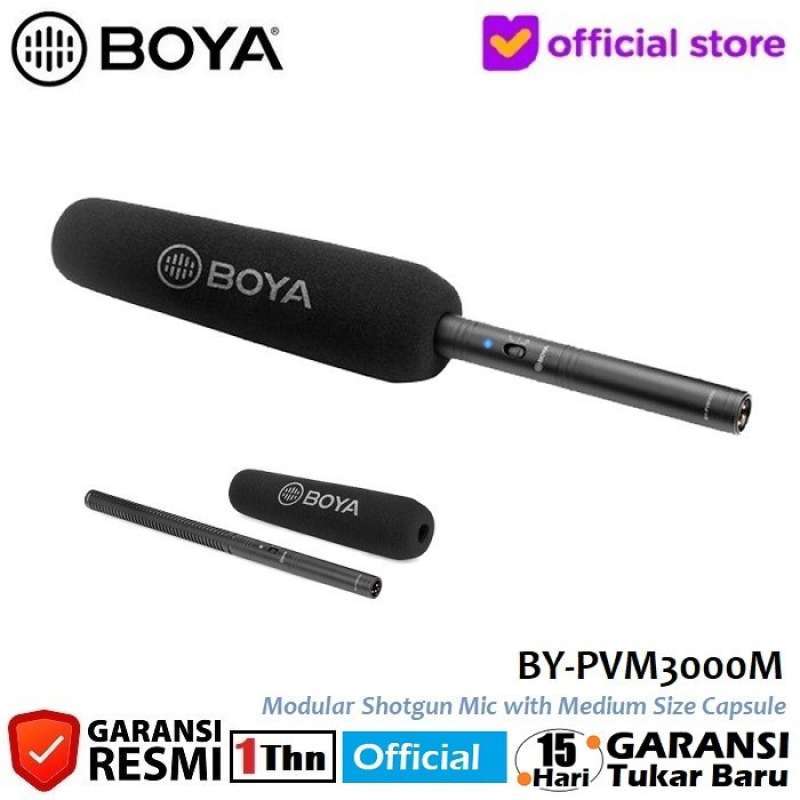 Promo BOYA BY-PVM3000M MEDIUM SIZE SUPER CARDIOID SHOT MIC MICROPHONE ...