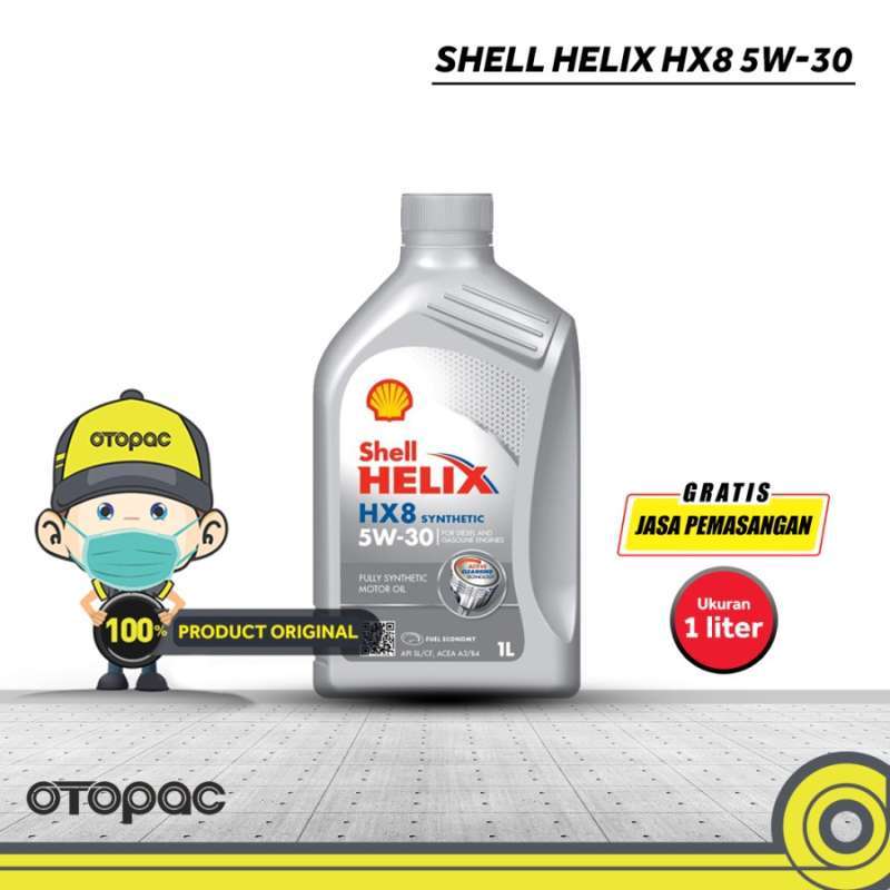 Jual OLI SHELL HELIX HX8 SAE 5W30 1 Liter Original di Seller Otopac ...