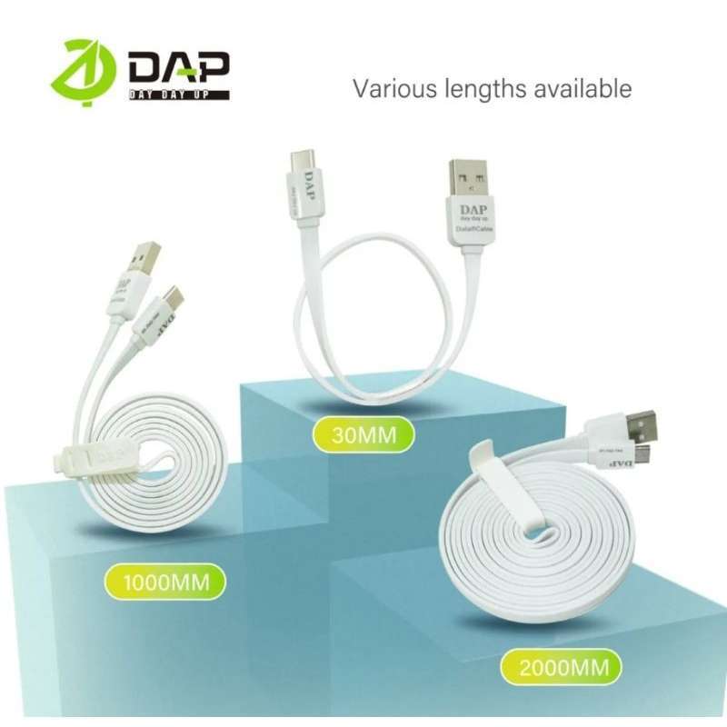Jual DAP Kabel Data Micro 200cm Fast Charging 2.4A Garansi Resmi 1 ...