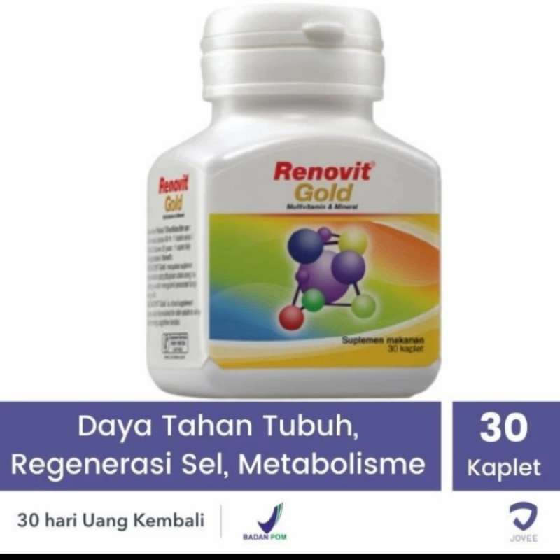 Promo Renovit Gold Isi 30 Multivitamin Plus Zinc untuk Daya Tahan Tubuh ...