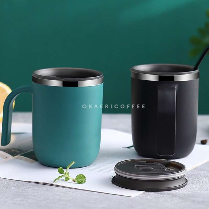 Promo Stainless Mug 300ml + Lid / Cangkir Gelas Kopi Teh Tahan Panas + Tutup Diskon 23% di ...