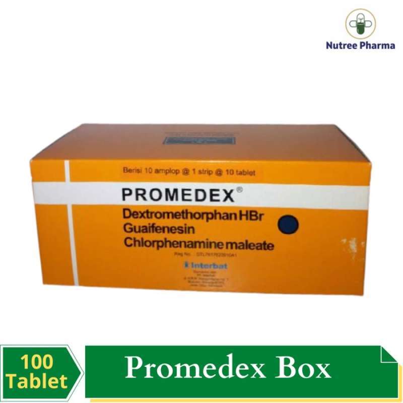 Jual Promedex Box Isi 100 Tablet - Meredakan Batuk Yang Disebabkan ...