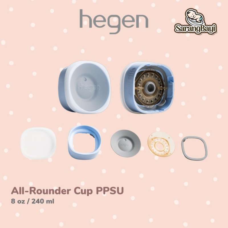 Promo Hegen PCTO All Rounder Cup / ARC PPSU 8oz 240ml - Blue Multicolor ...
