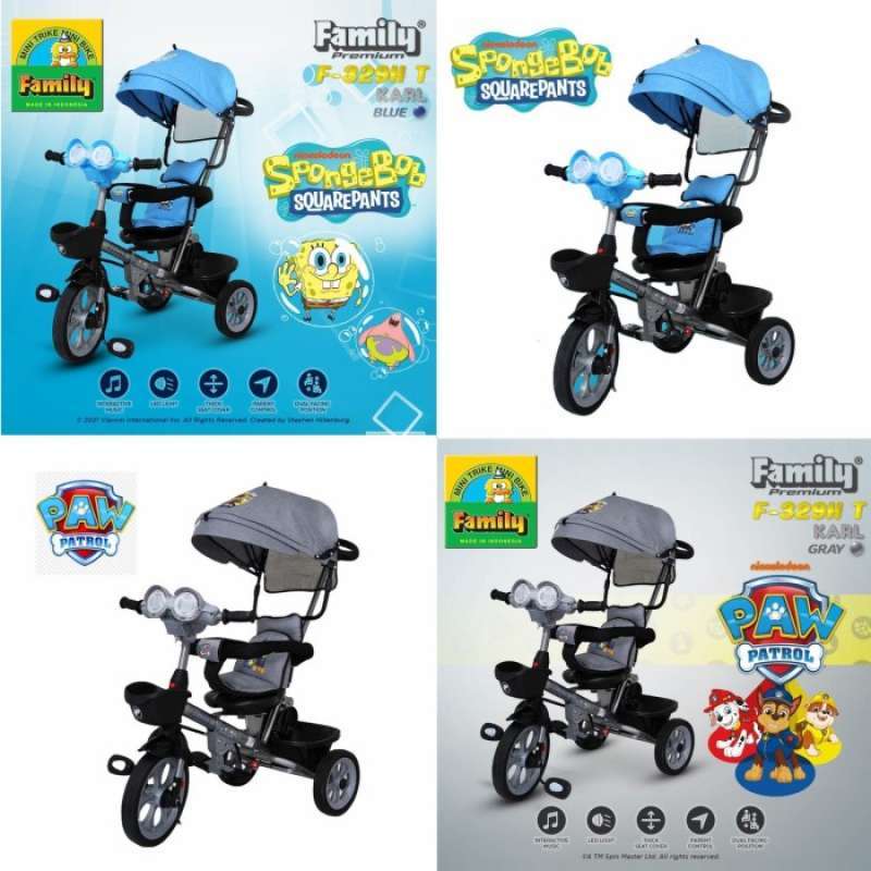 Promo Sepeda Stroller Roda Tiga Anak Balita Family F 360 H Diskon 24% ...