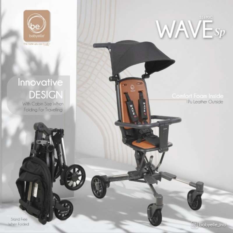 Promo Stroller Babyelle Wave Sp Kanopi Kabin Size Baby Elle Kereta Bayi ...