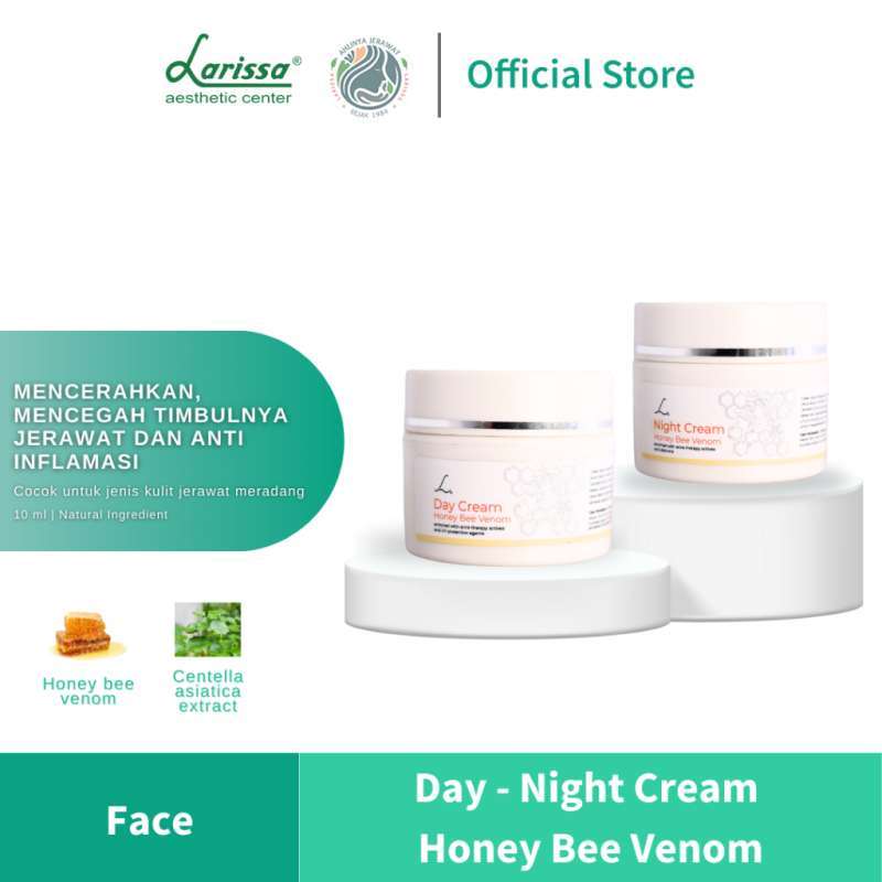Jual Larissa Day - Night Cream Honey Bee Venom Acne Larissa di Seller ...