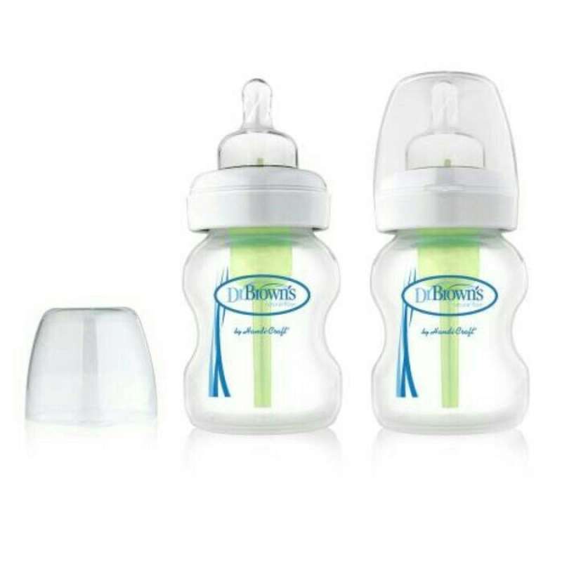 Promo Dr brown Bottol Options Wideneck Natural Flow 2x150ml Diskon 27% ...
