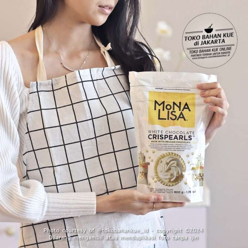 Promo MonaLisa Crispearls White 800gr Callebaut Chocolate Crispy Mona ...