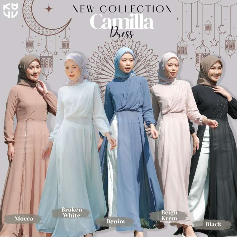 Promo Koyu Hijab Dress Ceruty Tali Premium Polos Camilla Diskon 56% Di Seller Koyu Hijab ...