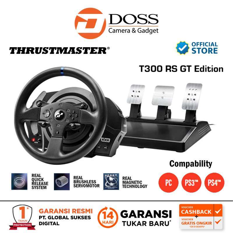 Jual Thrustmaster T300 RS GT Edition Racing Wheel T300RS Steering Wheel di Seller Doss Surabaya ...