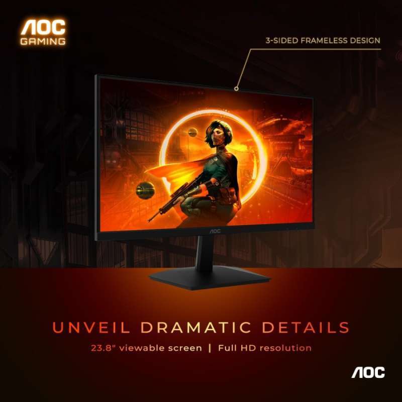Jual Monitor Aoc Gaming 24g15n 24 Va 1080p 180hz 1ms Full Hd Hdmi Dp ...
