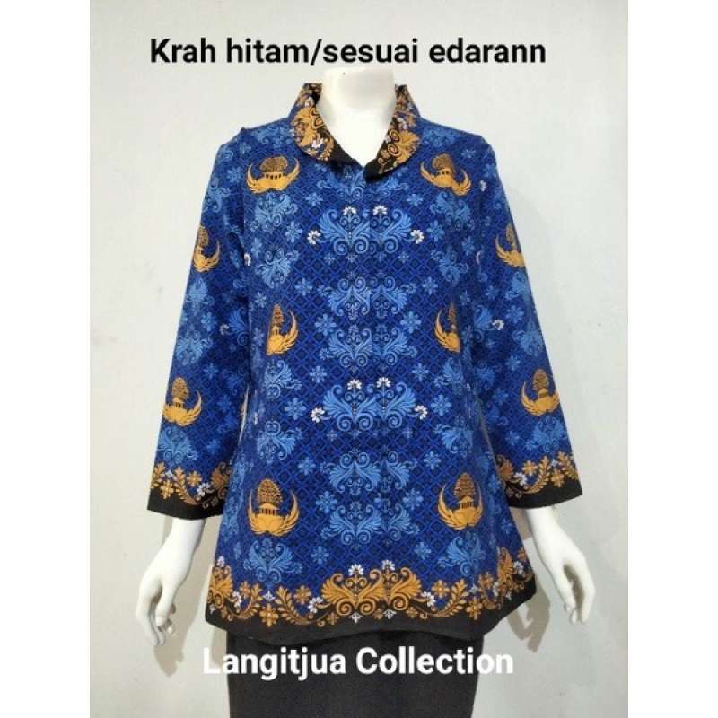 Jual KORPRI BARU 2023 | SERAGAM PNS BLOUSE KORPRI JUMBO | BAJU ASN KORPRI WANITA di Seller ...