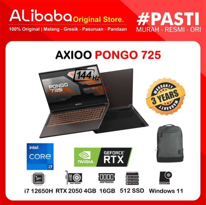 Jual Laptop Axioo Pongo 725 I7 12650h 16gb 512gb Rtx2050 4gb Windows 11 ...