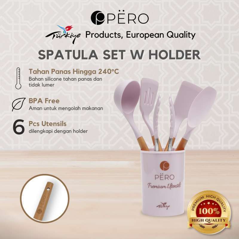 Promo Wisma Bni - Pero Spatula Silicone Tahan Panas Set Of 6 / Spatula ...