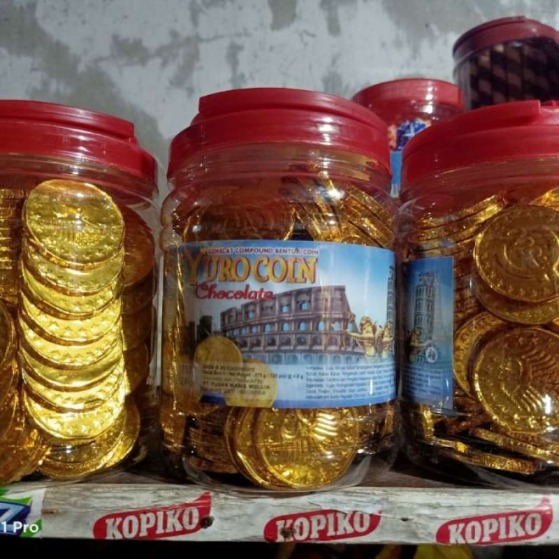 Promo Permen Coklat Yuro Coklat Koin Chocolate Coin Coklat Compound Isi ...