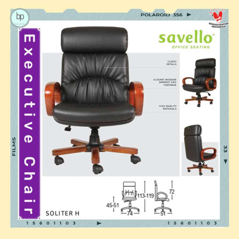 Promo Kursi Kantor Direktur Savello Soliter H-Kursi Kerja Kantor Kayu ...