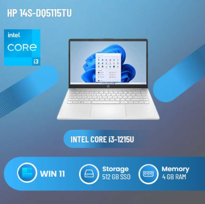Promo Laptop Hp 14s Dq5115tu I3-1215u 16gb 512gb Ssd 14″ Fhd W11+ohs ...