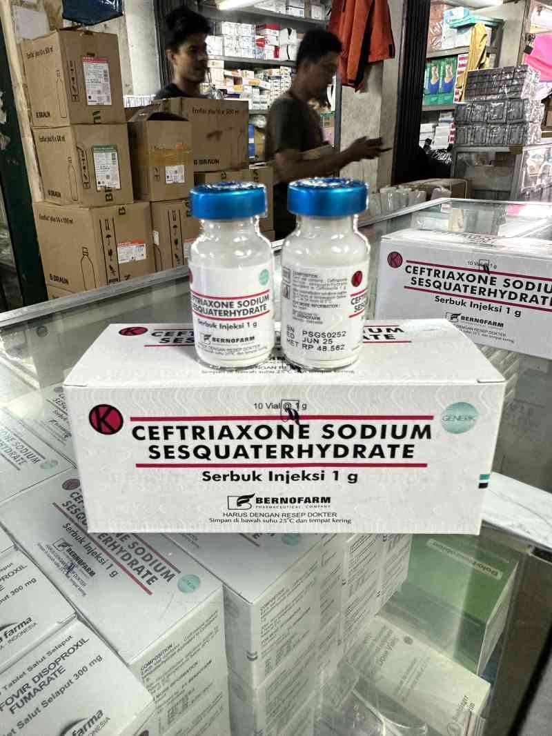 Promo Original ( Ceftriaxone ) / Box Isi 10 Vial Sodium ...