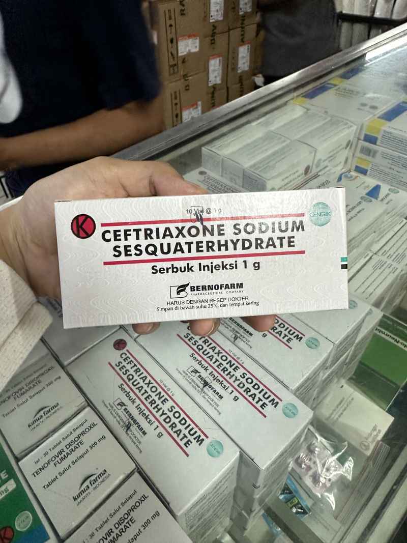 Promo Original ( Ceftriaxone ) / Box Isi 10 Vial Sodium ...