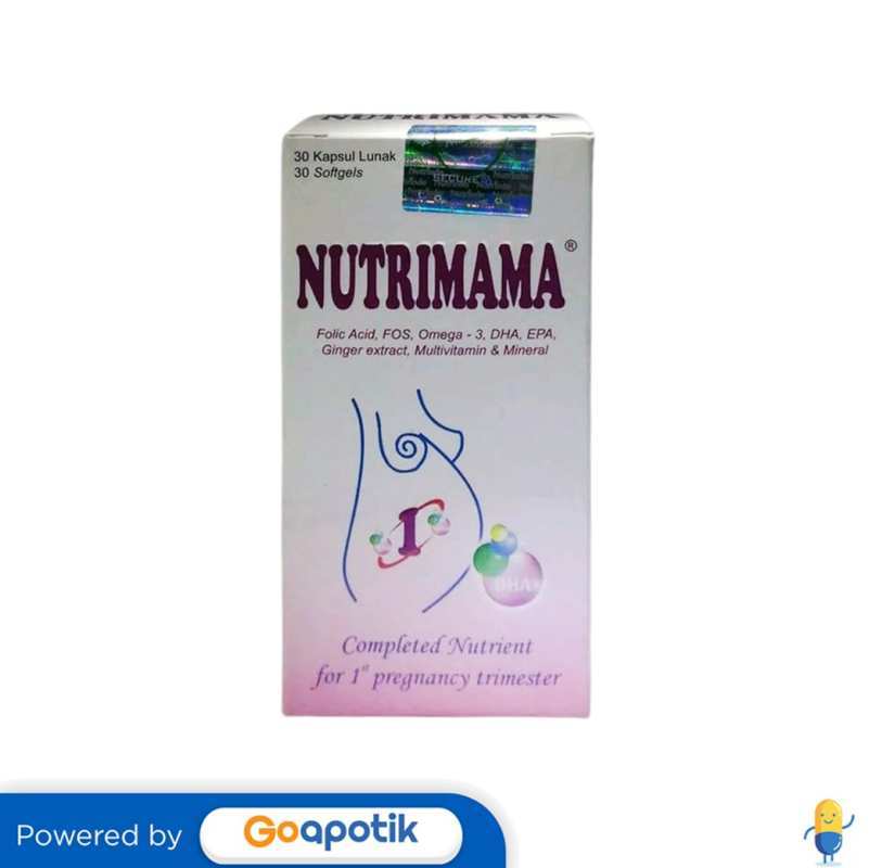 Jual Nutrimama 1 Box 30 Kapsul Di Seller Apotek Delka Medika - Rawa ...