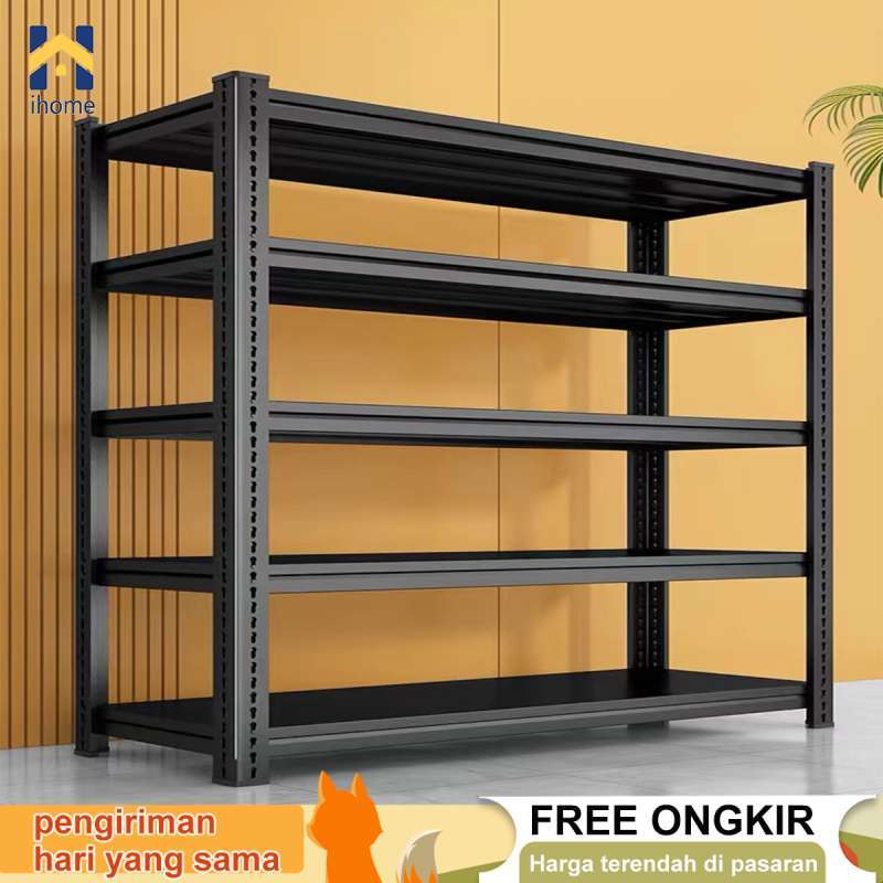 Promo Rak Besi （100% Besi）rak Besi Siku - ⬜100*40*180cm（5l） Diskon 54% ...