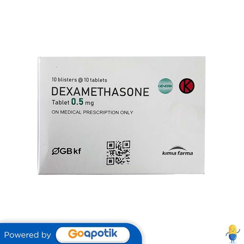 Jual DEXAMETHASON KIMIA FARMA 0.5 MG BOX 100 TABLET di Seller Apotek ...