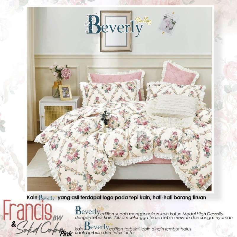 Jual Sprei Katun Lokal Beverly 35 Motif Cantik Bahan Tebal Harga Murah ...