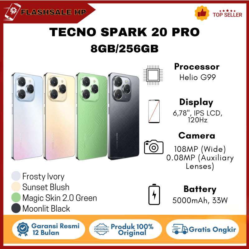 Promo Tecno Spark Pro Ram Gb Gb Garansi Resmi Tecno Magic Skin Green Diskon