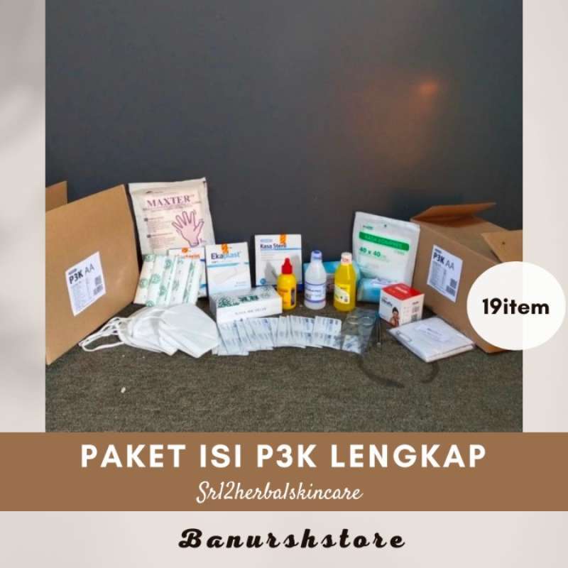 Promo paket p3k lengkap / isi kotak p3k lengkap paket besar Diskon 28% ...