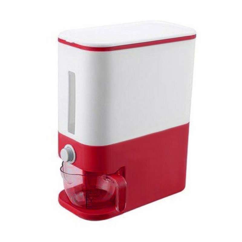 Promo Dispenser Tempat Beras 12KG Rice Box Otomatis Free Bubble Warp ...