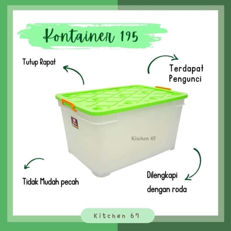 Promo Container Box Kotak Tempat Penyimpanan Shinpo Besar CB 195 L ...