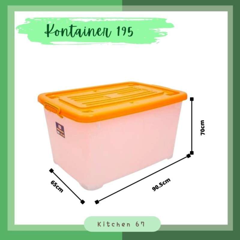 Promo Container Box Kotak Tempat Penyimpanan Shinpo Besar CB 195 L ...