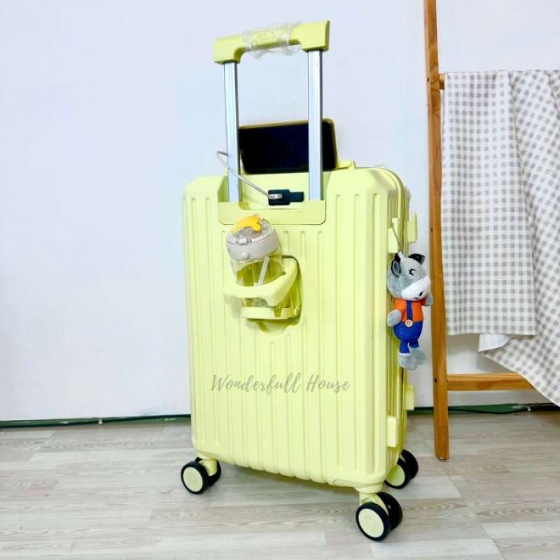 Promo Koper Cabin Bagasi Koper Kabin Fiber Import 20 inch 24 inch Anti ...