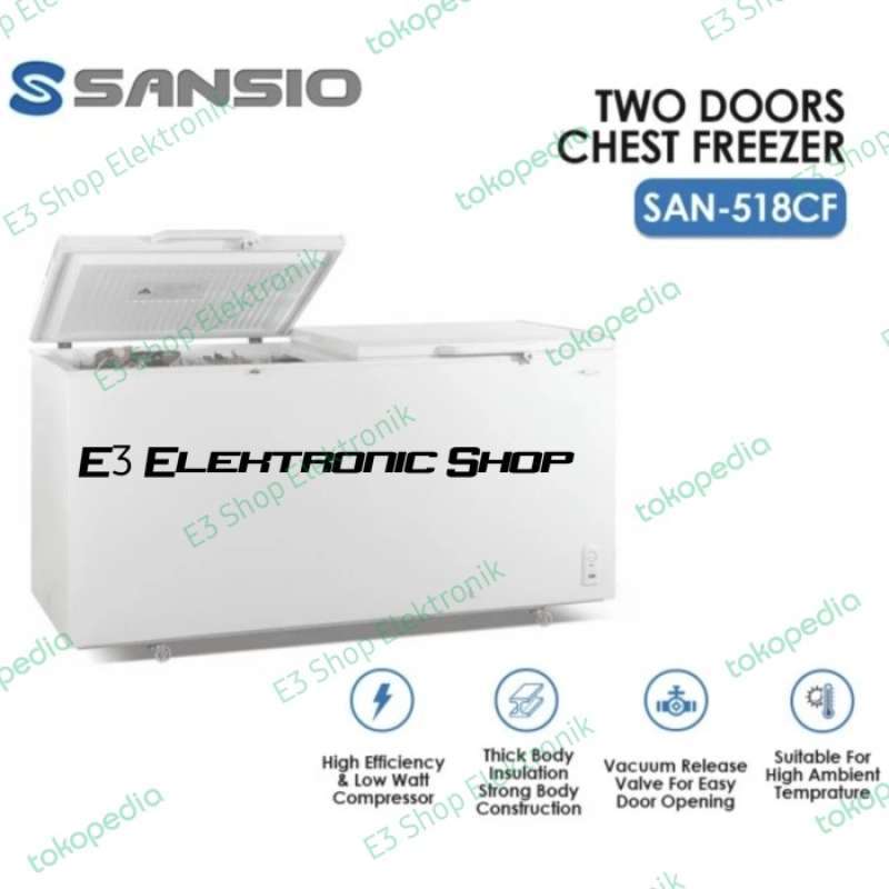 Promo Sansio San 518 Cf Chest Freezer 2 Pintu Terbaik Diskon 1% di ...