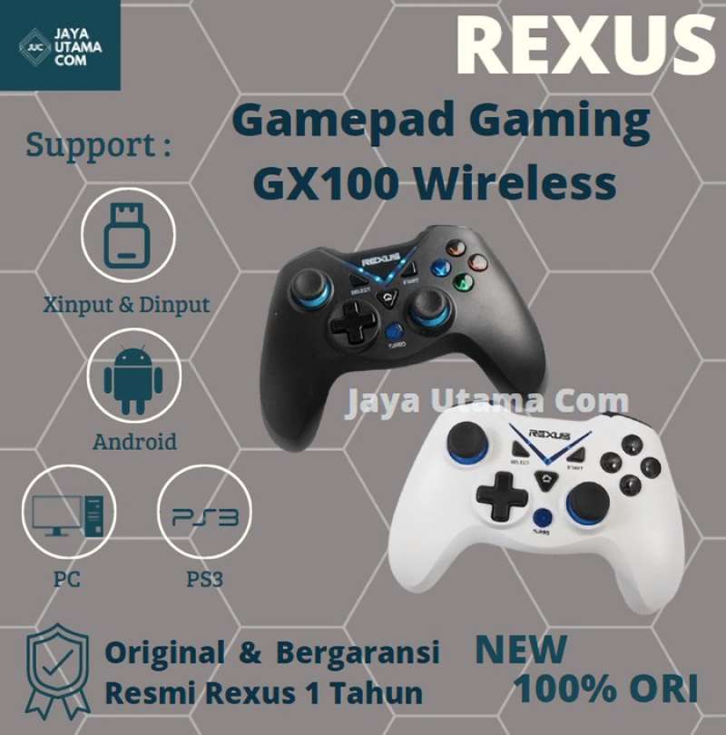 Promo Rexus Gladius GX100 Wireless Gaming Gamepad - Joystick /Stick ...