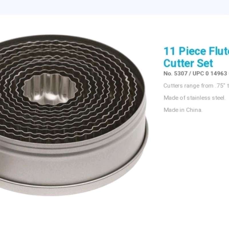 Jual Ateco 11 Pcs Fluted Round Cutter Set ( 5307 ) di Seller Toko Ani ...