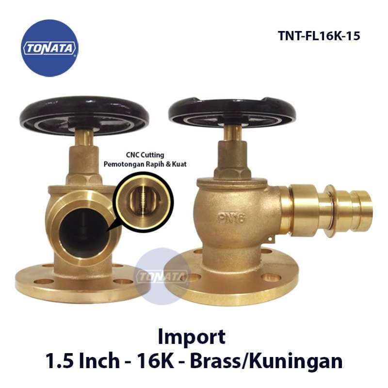 Promo Hydrant Valve Machino 1.5 - 16K / Type Flange / Brass / Import ...