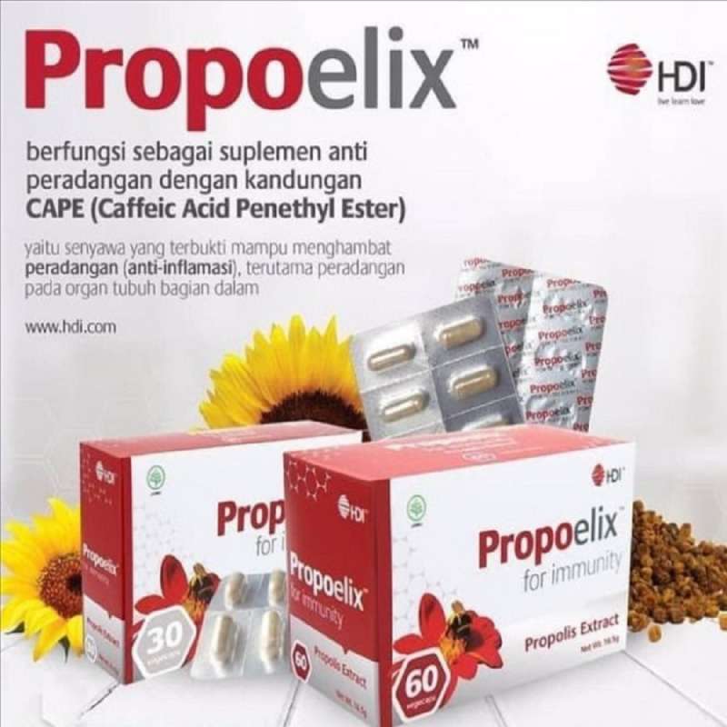 Jual H D I - PROPOLIX Suplemen for Immunity : 60 tablet Exp. : Feb 2025 ...