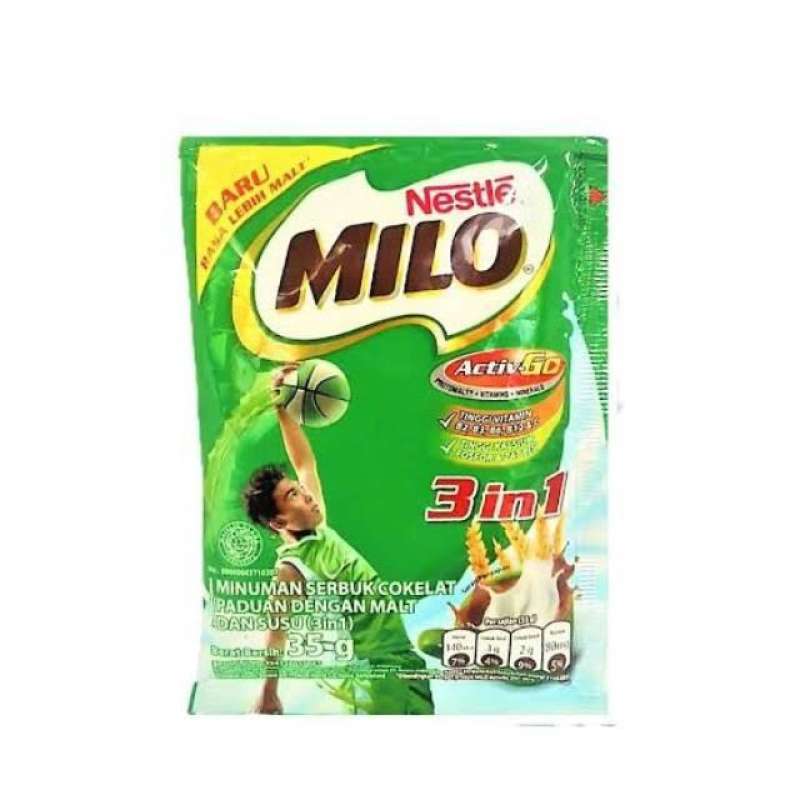 Jual Milo 3in1 New Advance Formula 35 G Isi 10 Sachet Di Seller Gantari ...