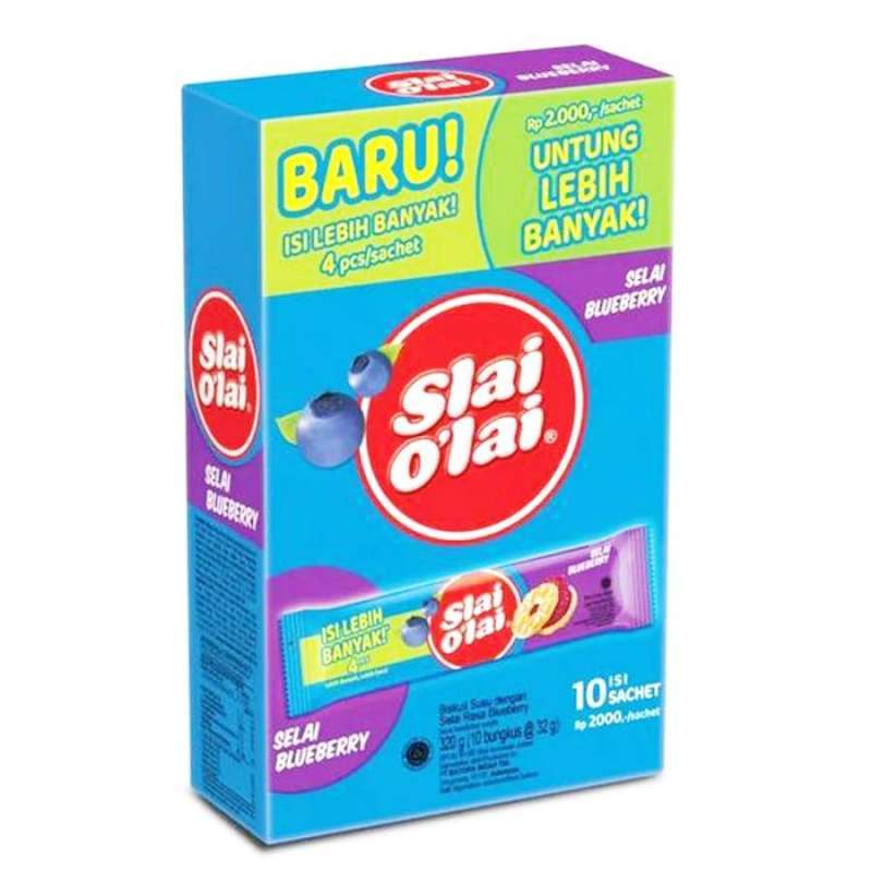 Jual Roma Slai O'lai Rasa Strawberry 320 G Isi 10 Pcs / Box Di Seller ...