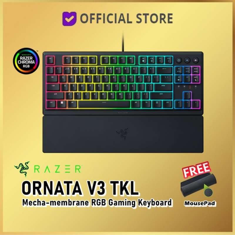 Promo Razer Ornata V3 TKL Low-profile Mecha-membrane RGB Gaming ...