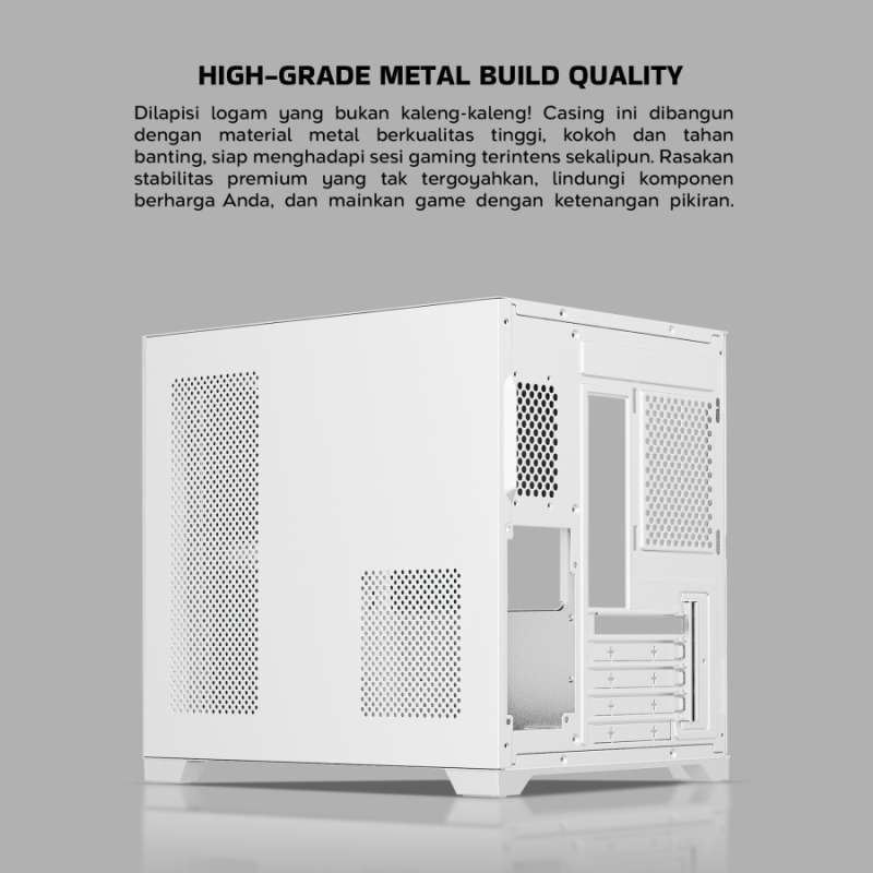 Jual Digital Alliance N30SE Casing Komputer M-ATX ITX Tempered Glass ...