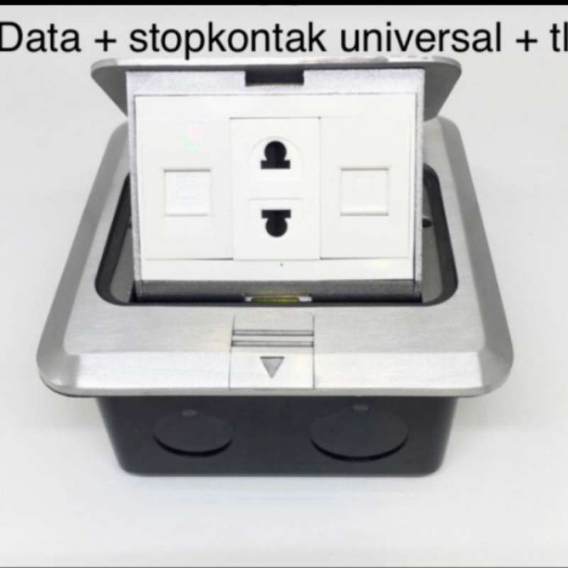 Promo STOP KONTAK LANTAI POLOS STOP 2PIN DATA TELEPON SOCKET LANTAI ...