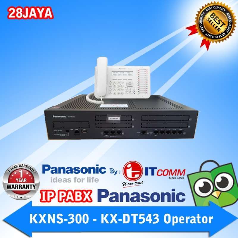 Promo Ip Pabx Panasonic Kx-ns300 Kap: 6 Ptt / 16 Ext + Operator Kx-dt543 Diskon 9% Di Seller ...