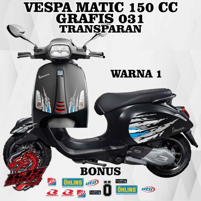 Jual COD / STIKER VESPA / STRIPING VESPA / STIKER TRANSPARAN VESPA / LIST VESPA 150 cc primavera ...